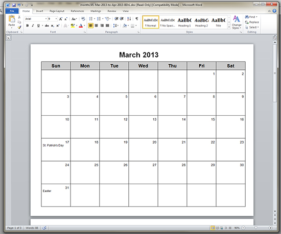 DIY Instagram Calendar – B & B Build A Life
