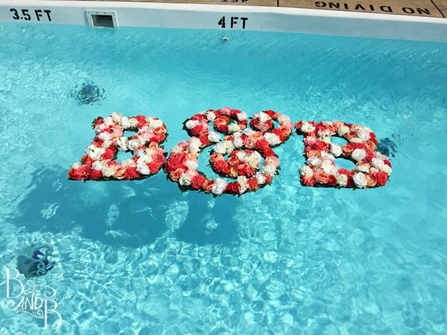 DIY Floating Floral Monogram – B & B Build A Life