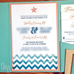 Our Outer Banks Wedding Invitations – B & B Build A Life
