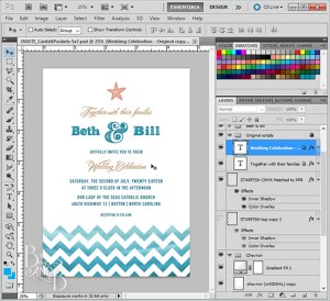 Our Outer Banks Wedding Invitations – B & B Build A Life