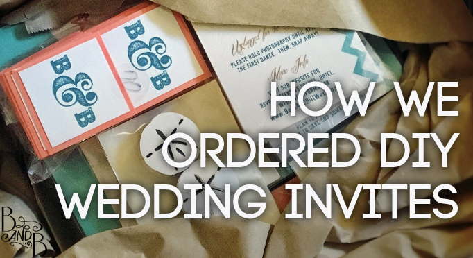 Our Outer Banks Wedding Invitations – B & B Build A Life